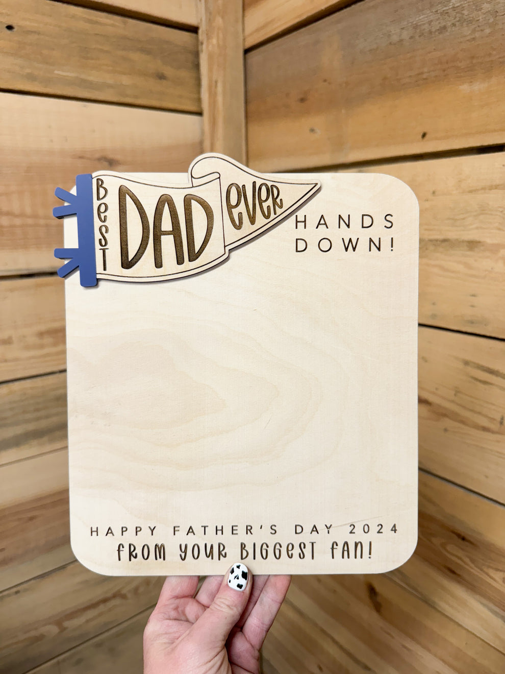 Best Dad Flag Sign – Itty Bitty Peach