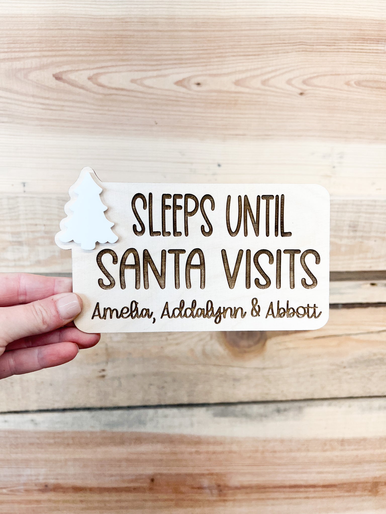 Sleeps Until Santa Itty Bitty Peach