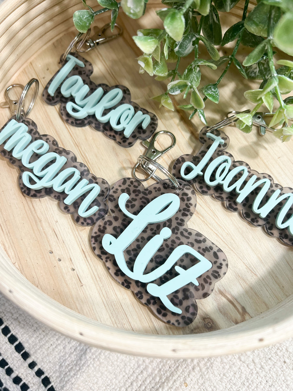 Acrylic Cheetah & Glacier Keychains – Itty Bitty Peach